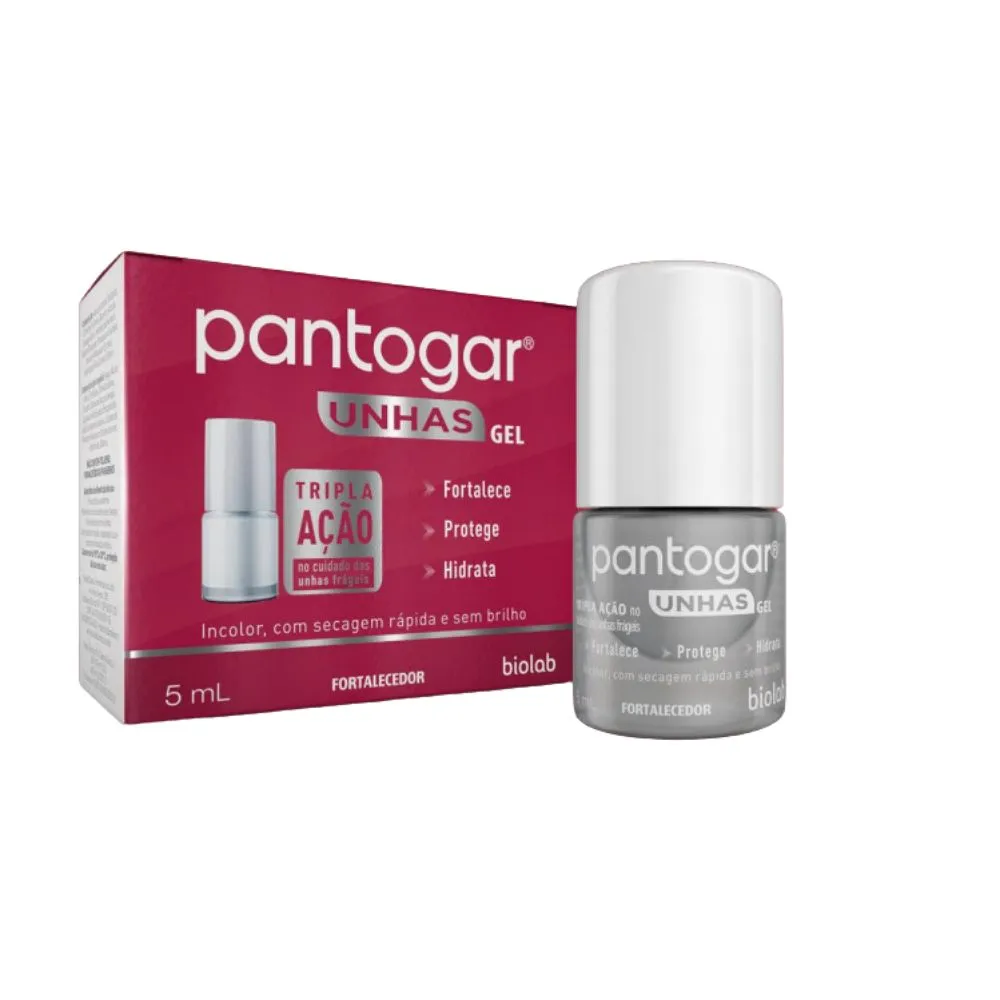 Pantogar Unhas Gel Secagem Rápida e sem Brilho 5ml - Drogaria Araujo