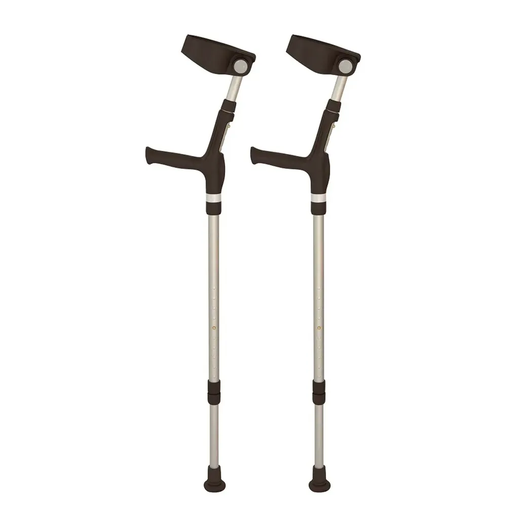 Muleta Canadense Articulada Mercur Tamanho Único Preta 1 Par - Drogaria ...