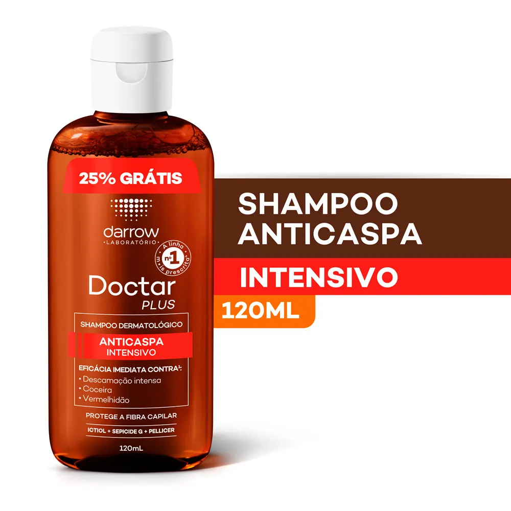 Doctar Plus Darrow Shampoo Anticaspa Intensivo 120ml Ganhe 25% ...