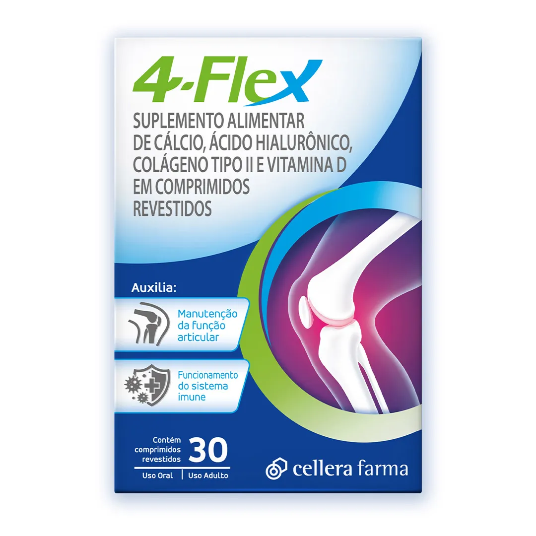 4 Flex com 30 Comprimidos Revestidos - Drogaria Araujo