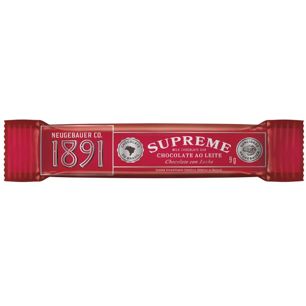 Chocolate Neugebauer CO. 1891 Supreme ao Leite 9g - Drogaria Araujo