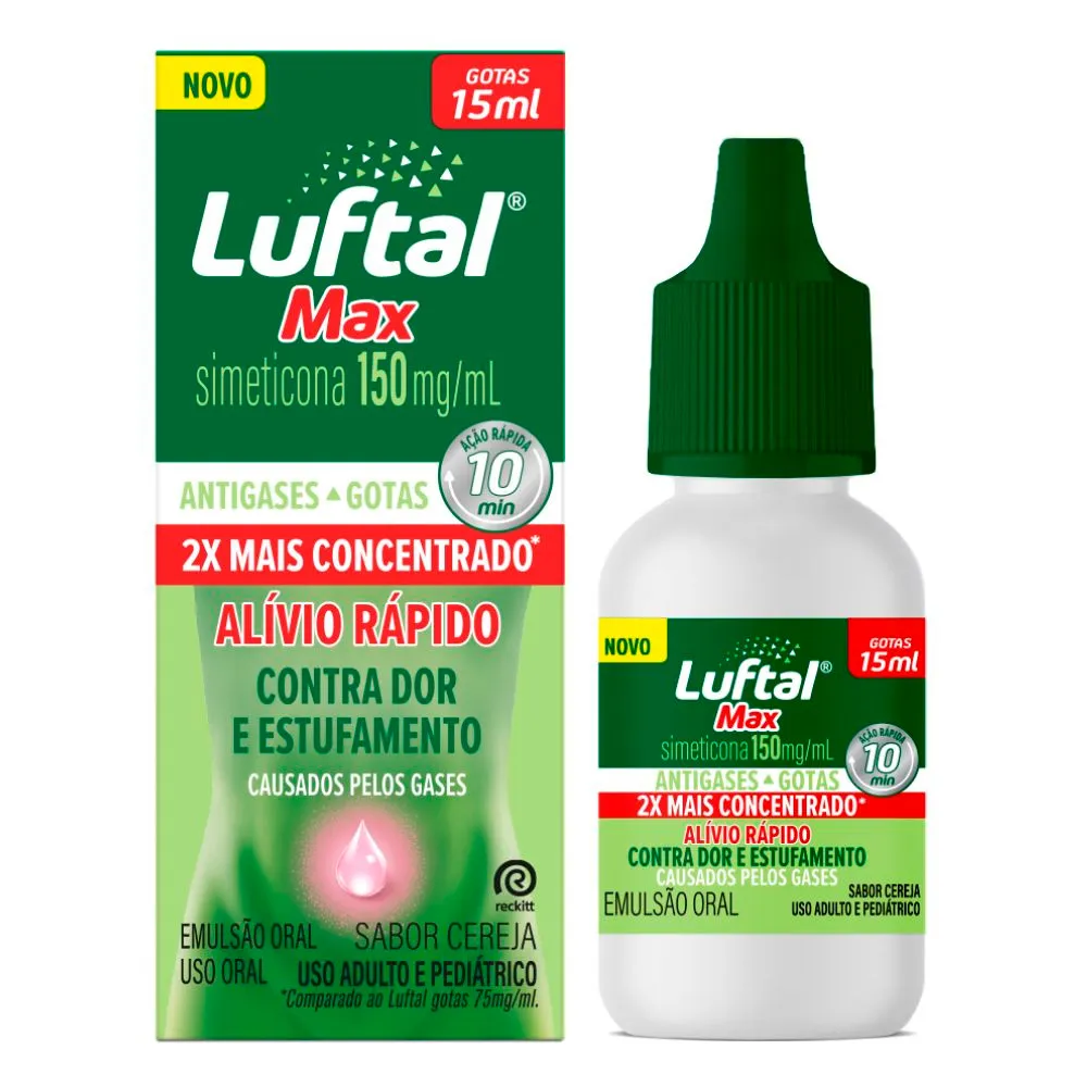 Luftal Max 150mg/ml Gotas com 15ml - Drogaria Araujo