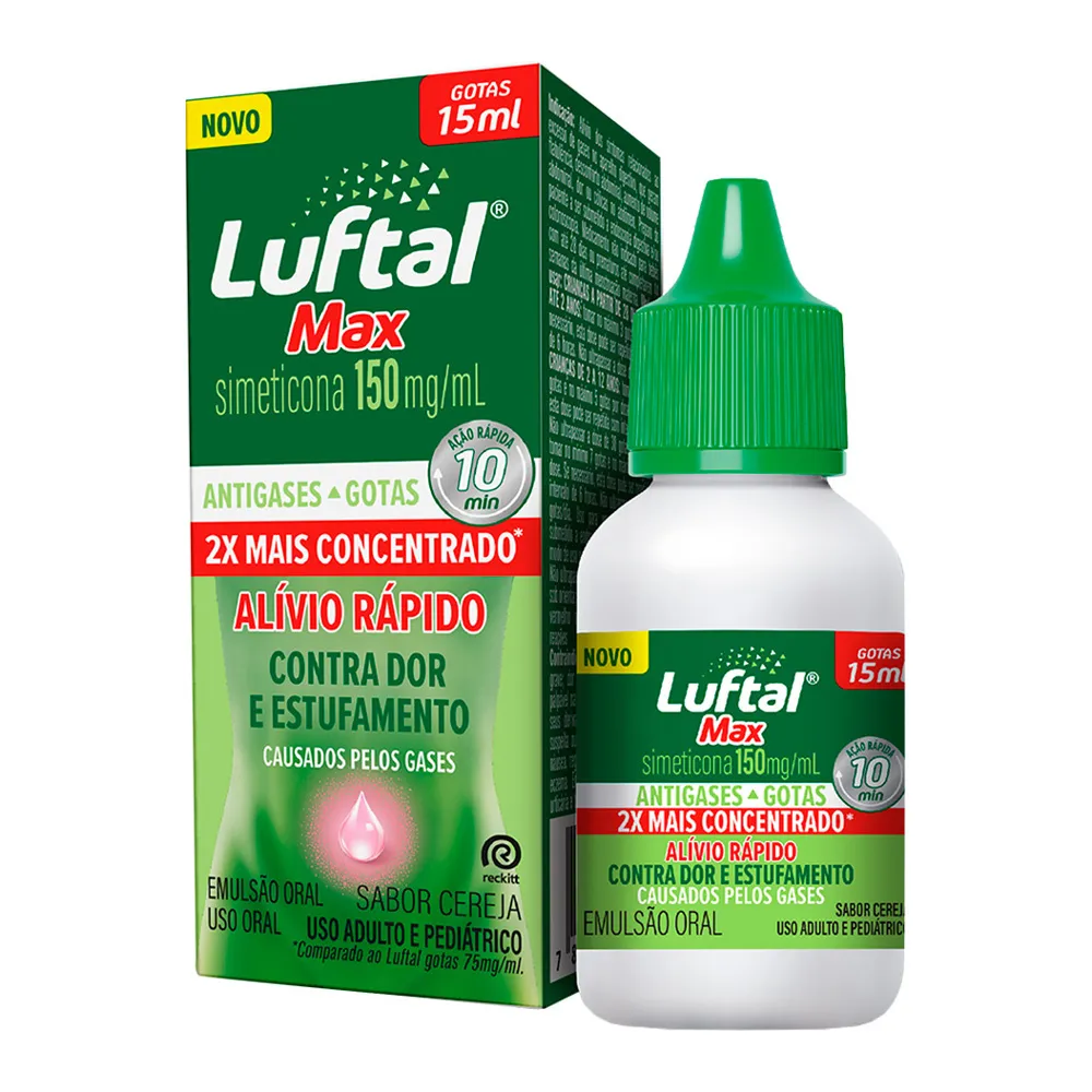 Luftal Max 150mg/ml Gotas com 15ml - Drogaria Araujo