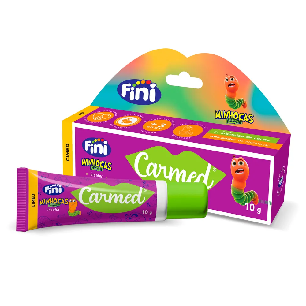Hidratante Labial Carmed Fini Minhocas Azedinhas Incolor 10g - Drogaria ...