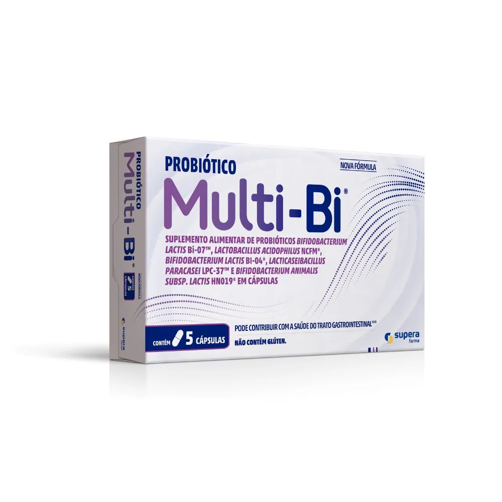 Probiótico Multi Bi com 5 Cápsulas - Drogaria Araujo