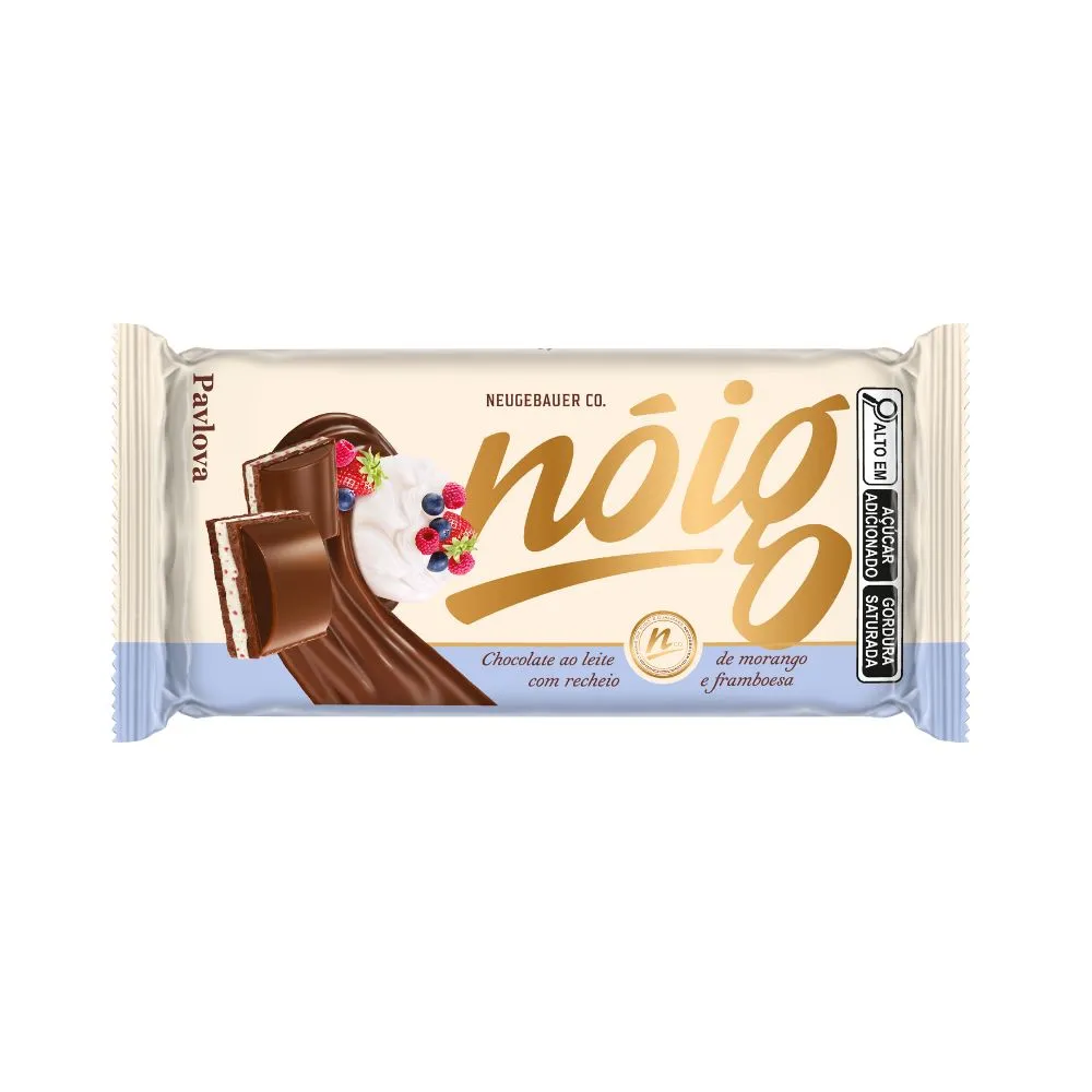 Chocolate ao Leite Neugebauer Nóig Pavlova com Recheio de Morango e ...