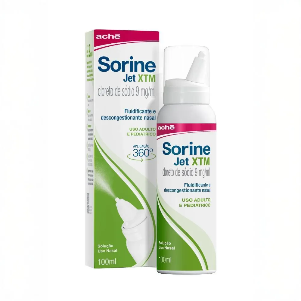 Sorine Jet XTM 360° Solução Nasal Spray 100ml - Drogaria Araujo
