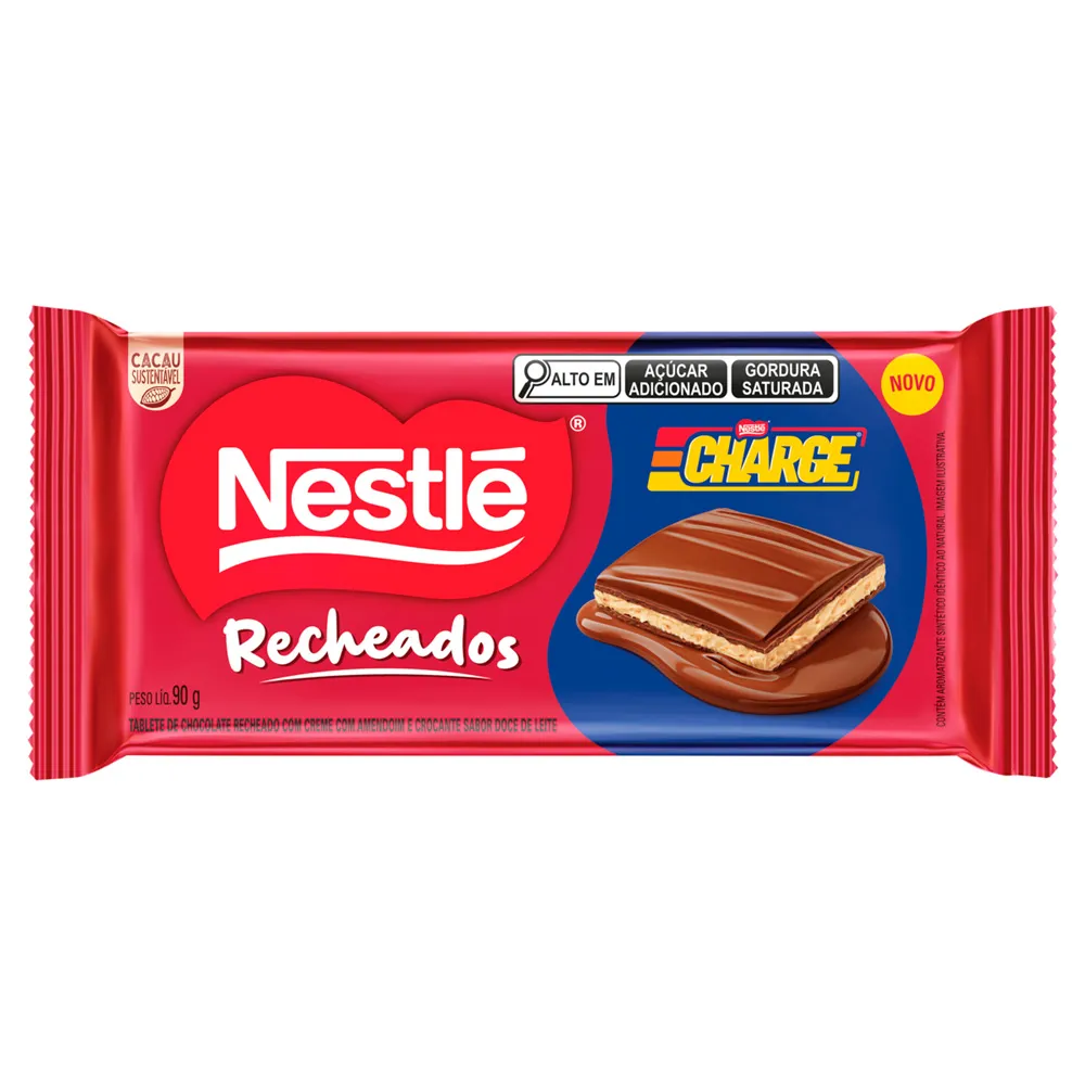 Chocolate Nestlé Recheados Charge 90g - Drogaria Araujo