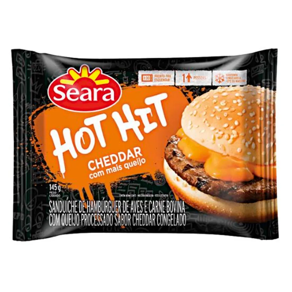 Hot Hit Seara Cheddar 145g - Drogaria Araujo