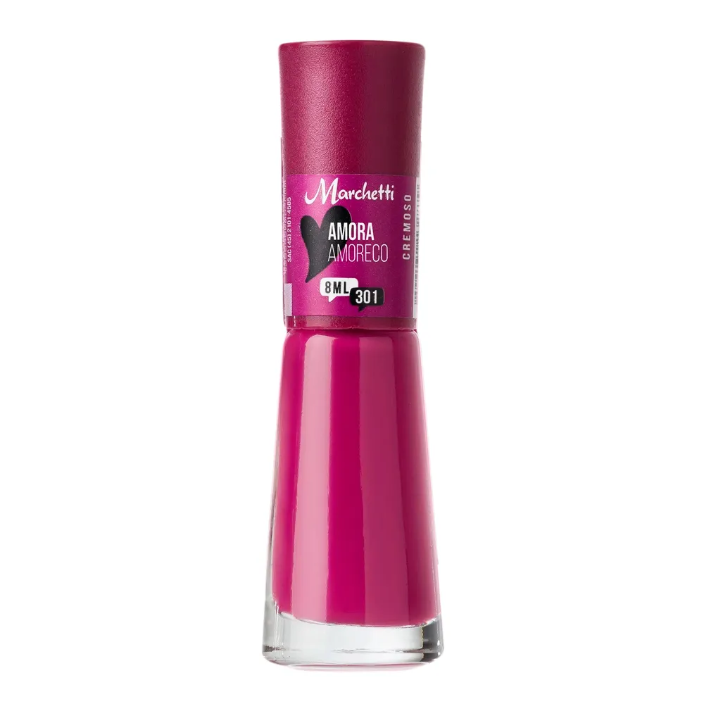Esmalte Marchetti Cremoso Cor Amora Amoreco 301 com 8ml - Drogaria Araujo