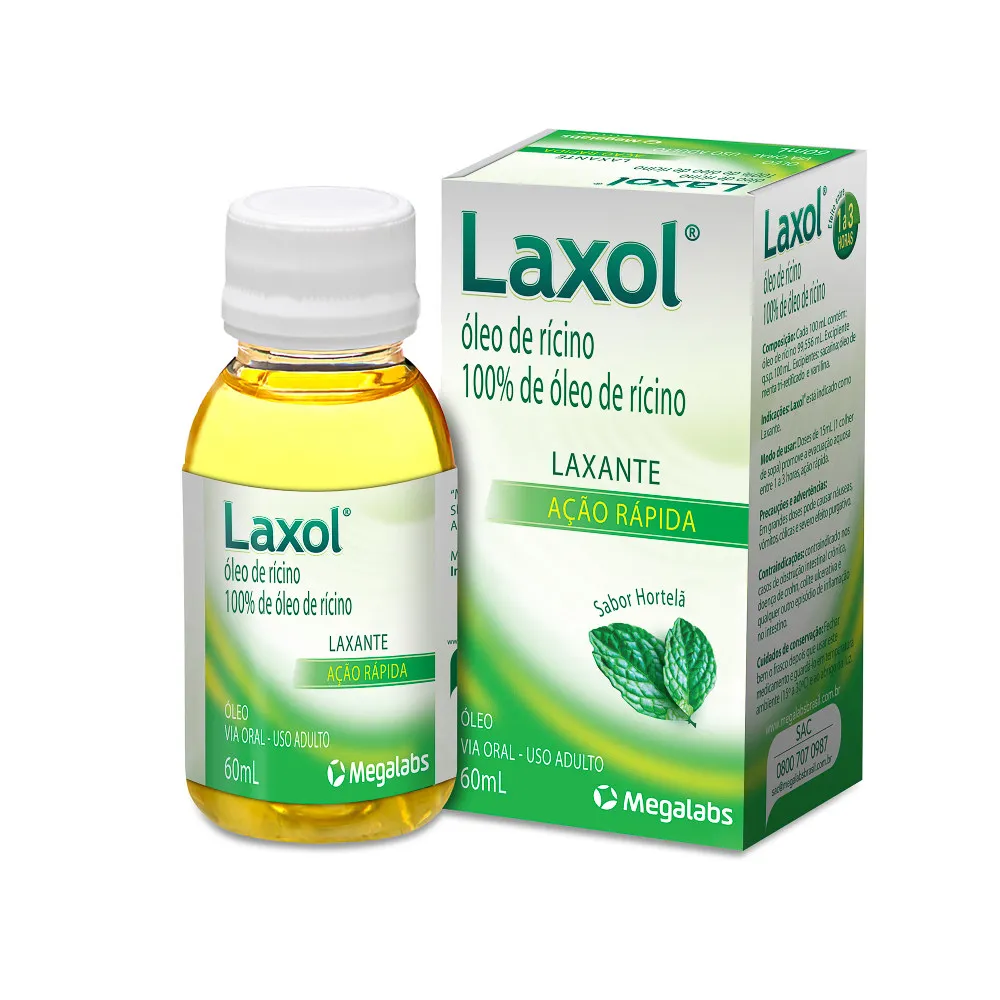 Laxol com 60ml Sabor Hortelã - Drogaria Araujo