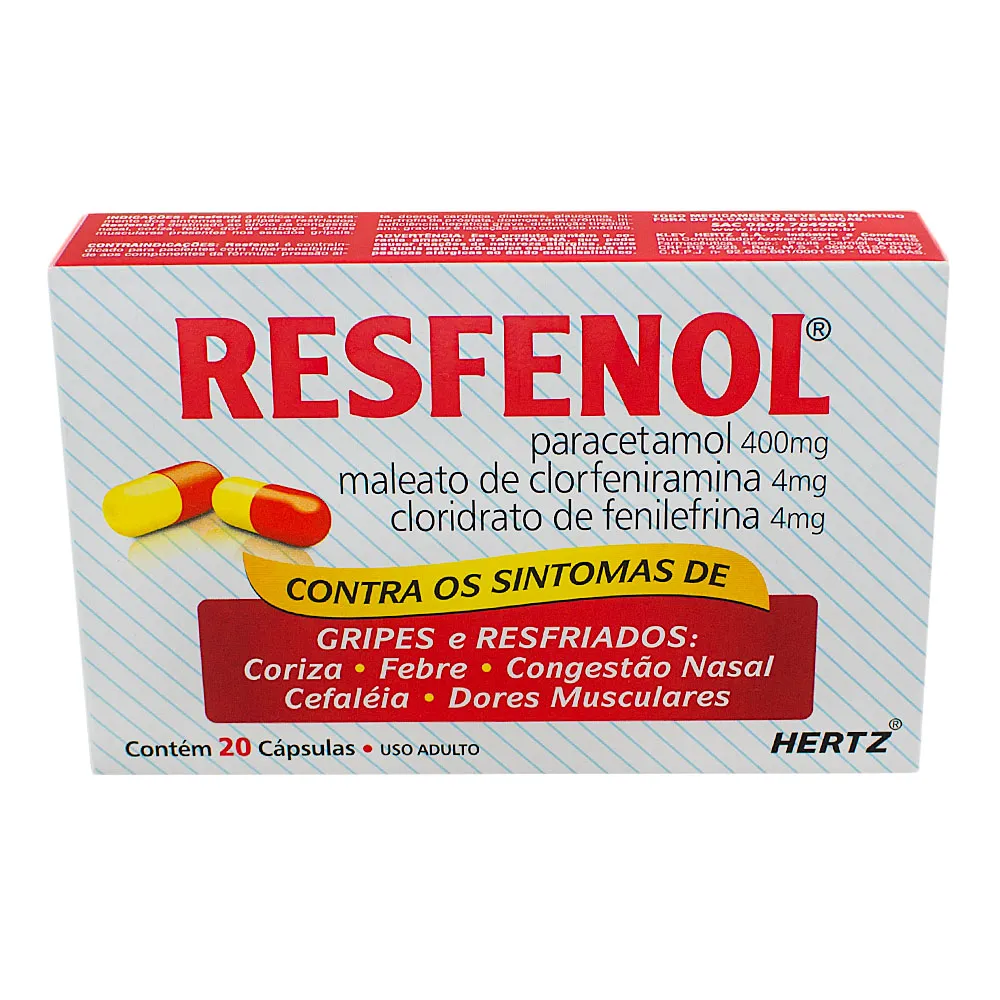 Resfenol com 20 Cápsulas - Drogaria Araujo