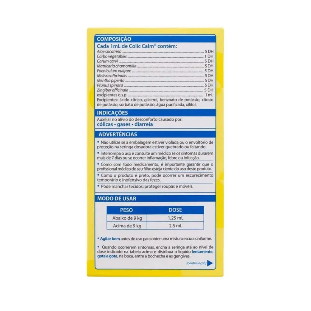 Colic Calm Suspensão Oral 59ml - Drogaria Araujo