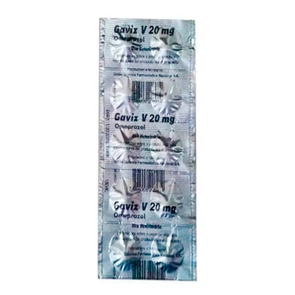 Gaviz V Omeprazol 20mg Uso Veterinário com 10 Comprimidos - Drogaria Araujo