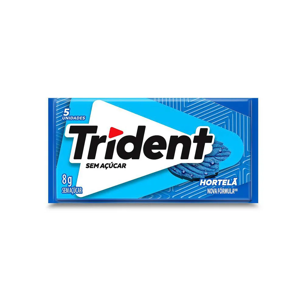 Chiclete Trident Hortelã 8g com 5 Unidades - Drogaria Araujo