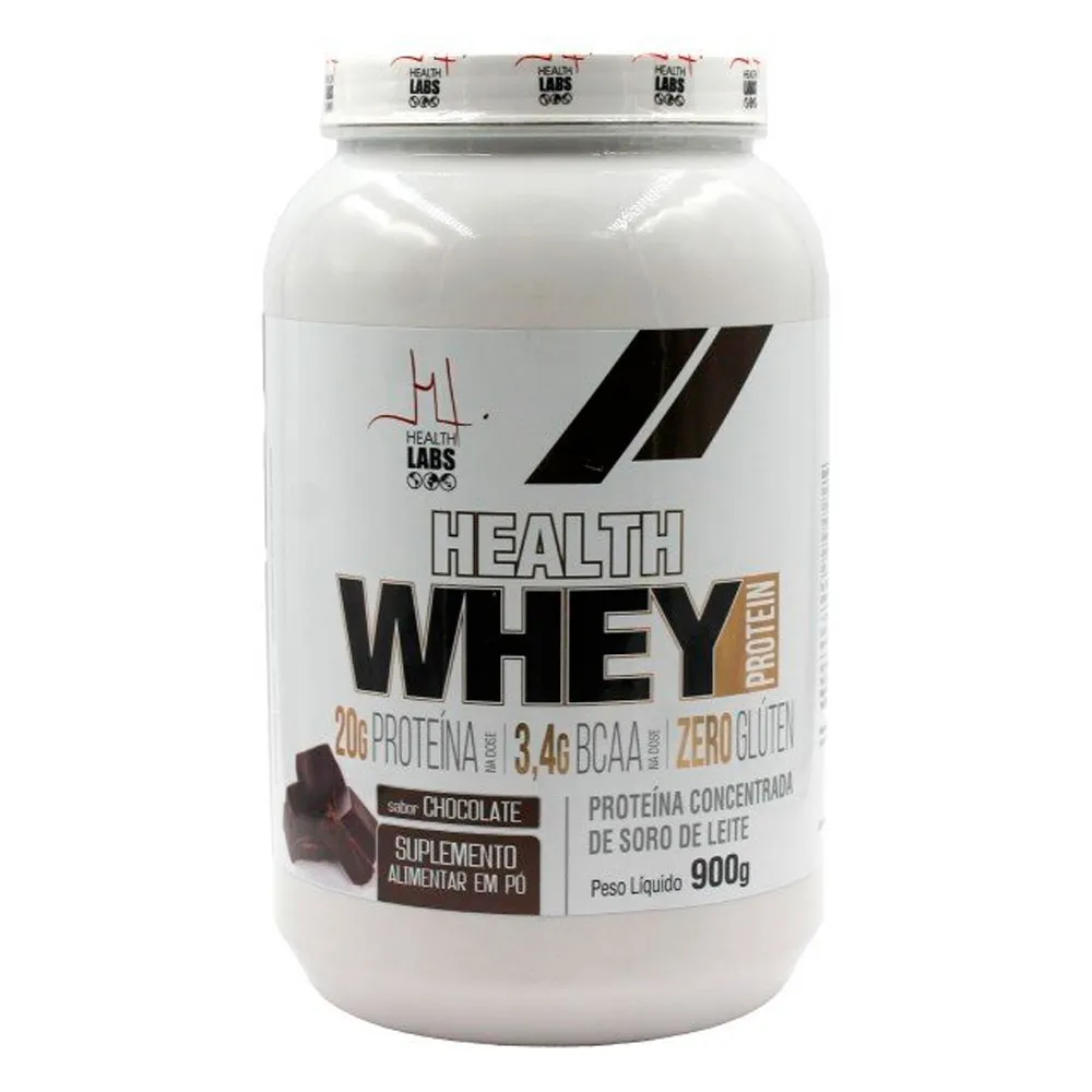 Health Whey Protein Health Labs Sabor Chocolate 900g Drogaria Araujo