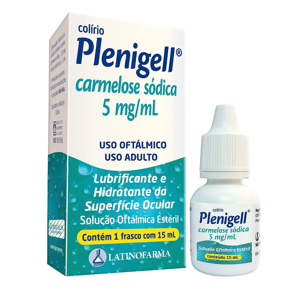 Plenigell Solução Oftálmica Estéril 15ml - Drogaria Araujo