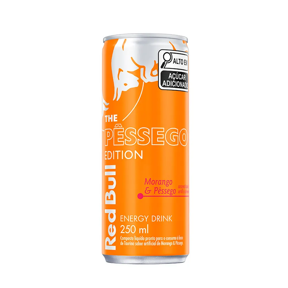 Energético Red Bull The Summer Edition Sabor Morango e Pêssego 250ml ...