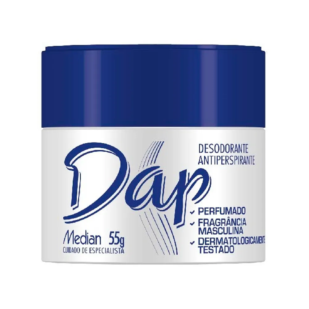 Desodorante Dap Creme Masculino Perfumado Antiperspirante 55g ...