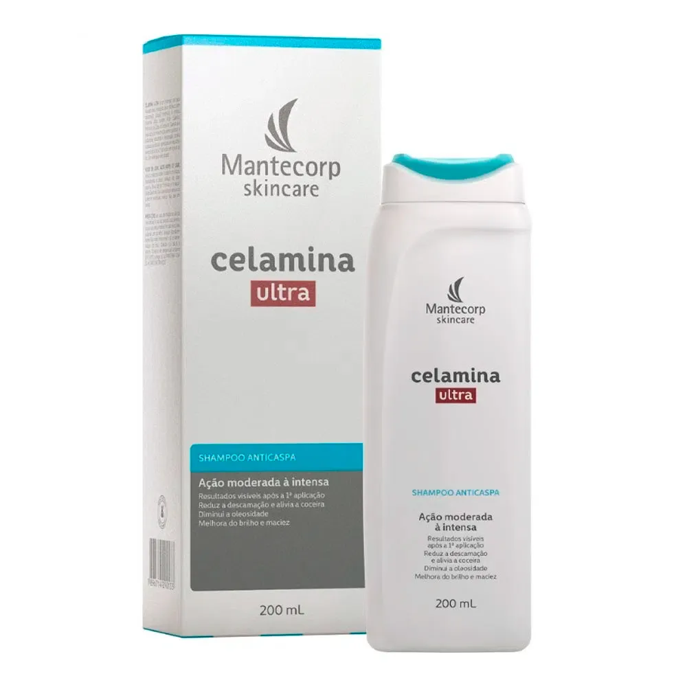 Celamina Zinco Shampoo Antioleosidade e Anticaspa Leve 200ml - Drogaria ...