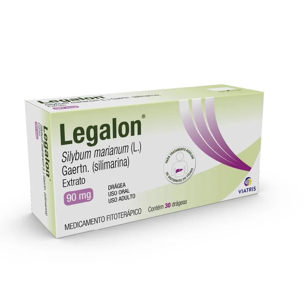 Legalon Silimarina 90mg com 30 Drágeas - Drogaria Araujo
