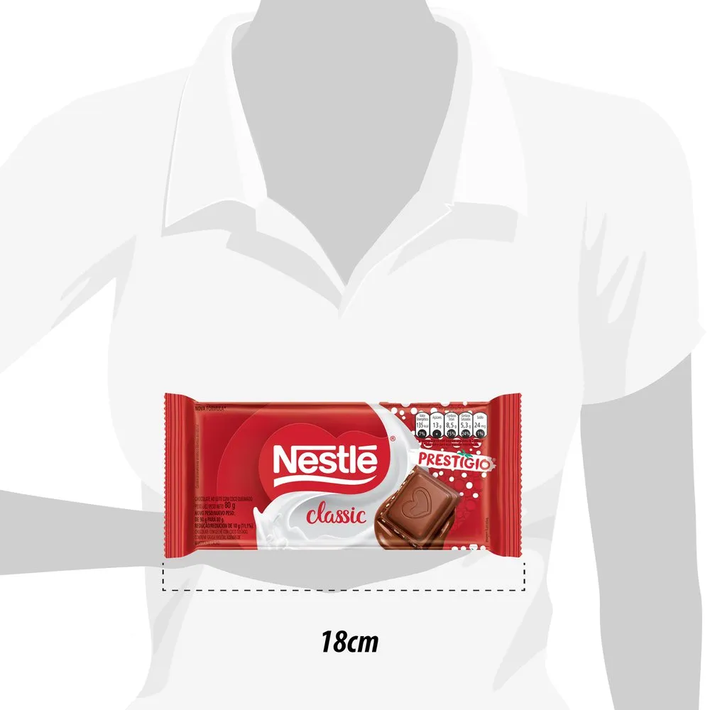 Chocolate Nestlé Classic Prestígio 80g - Drogaria Araujo