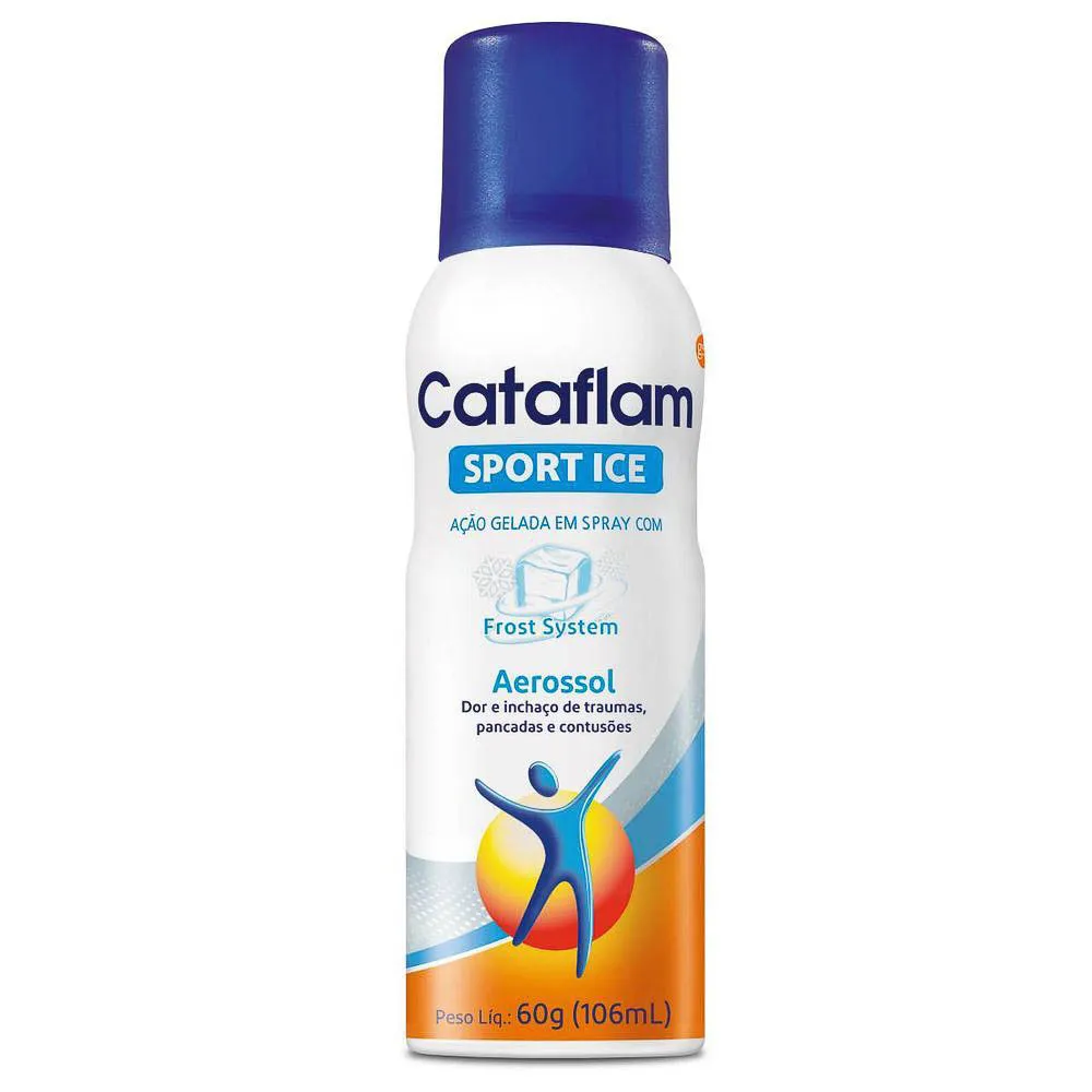 Cataflam Sport Ice Analgésico Aerosol com 60g - Drogaria Araujo