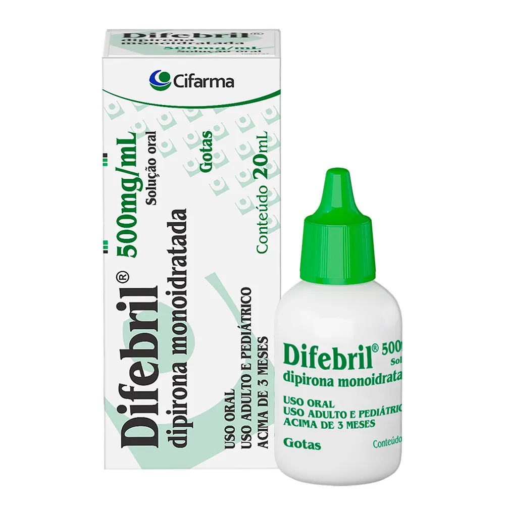 Difebril Gotas com 20ml - Drogaria Araujo