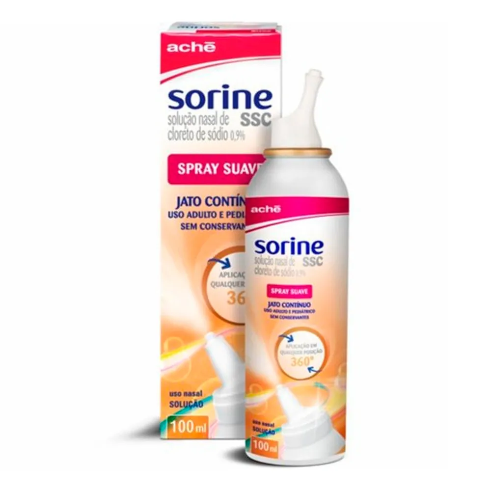 Sorine SSC Solução Nasal Spray Suave com 100ml - Drogaria Araujo