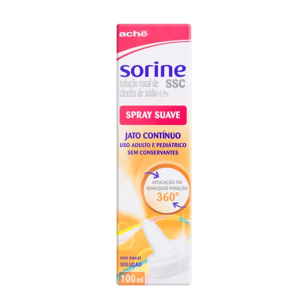 Sorine SSC Solução Nasal Spray Suave com 100ml - Drogaria Araujo