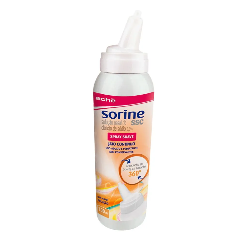 Sorine SSC Solução Nasal Spray Suave com 100ml - Drogaria Araujo