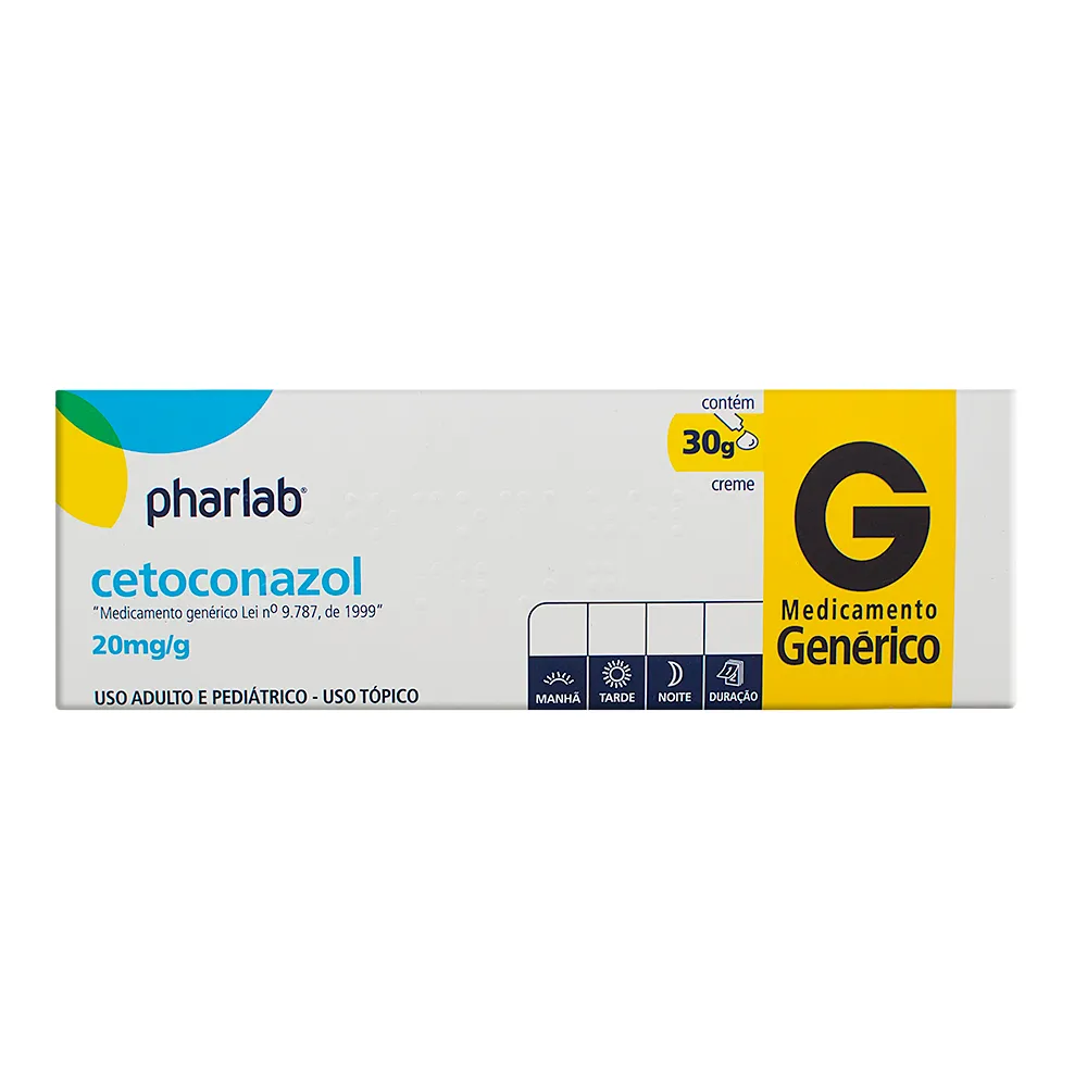 Cetoconazol 20mg/g (2%) Pharlab Genérico Creme com 30g - Drogaria Araujo