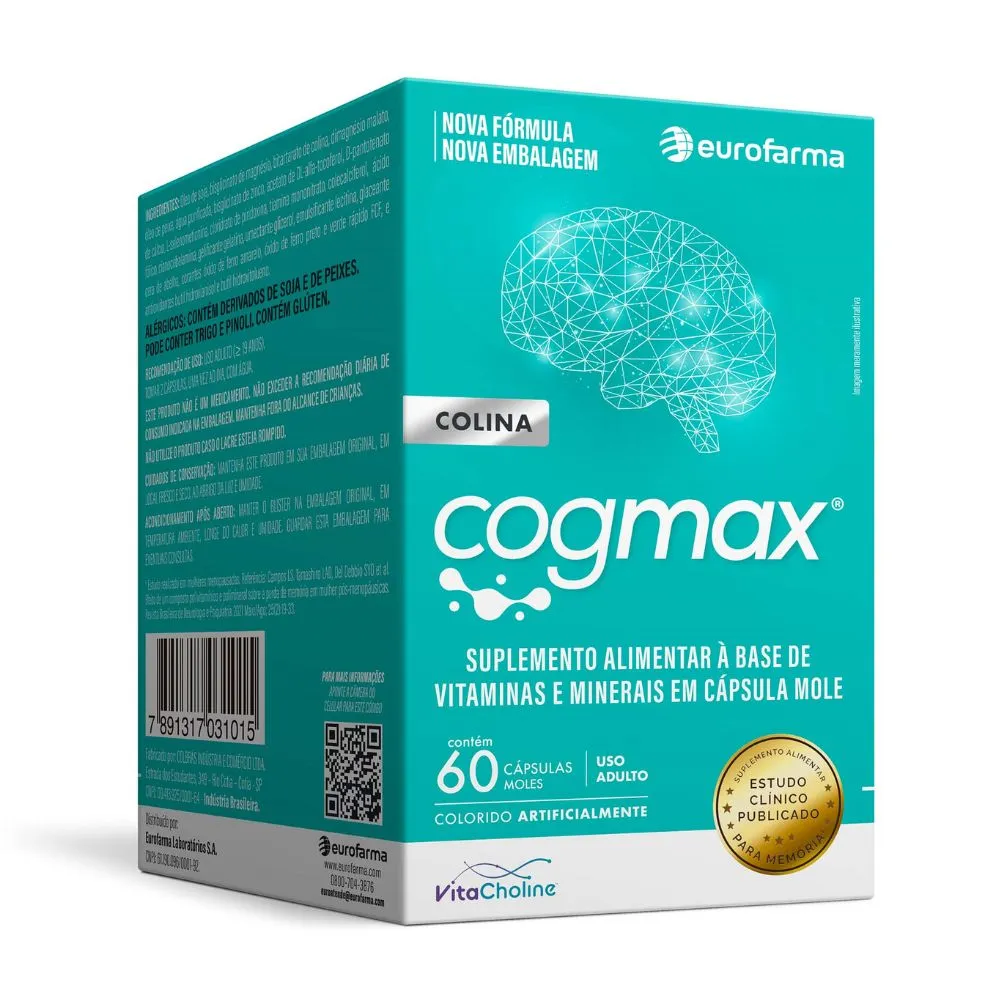 Cogmax com 60 Cápsulas Gelatinosas - Drogaria Araujo