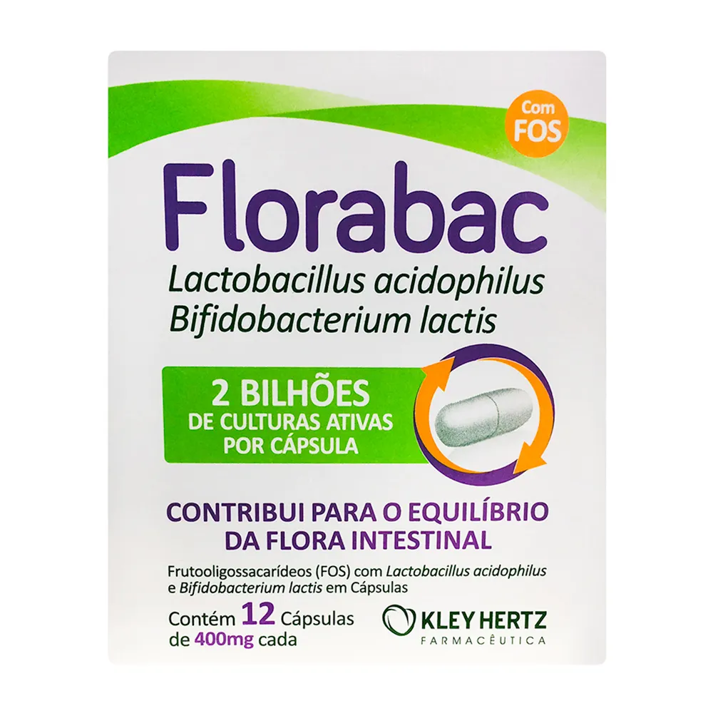 Florabac 12 Cápsulas - Drogaria Araujo