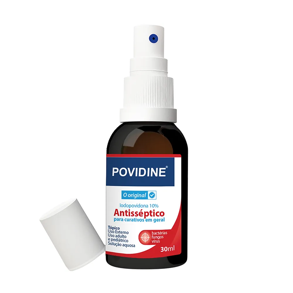 Povidine Solução Tópica Spray 30ml - Drogaria Araujo