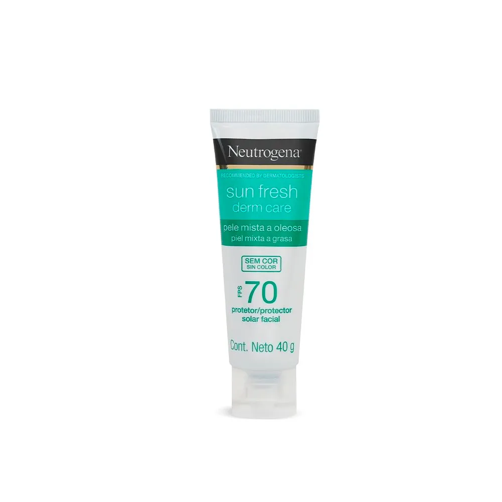 Protetor Solar Facial Neutrogena Sun Fresh Derm Care FPS 70 Sem Cor 40g ...