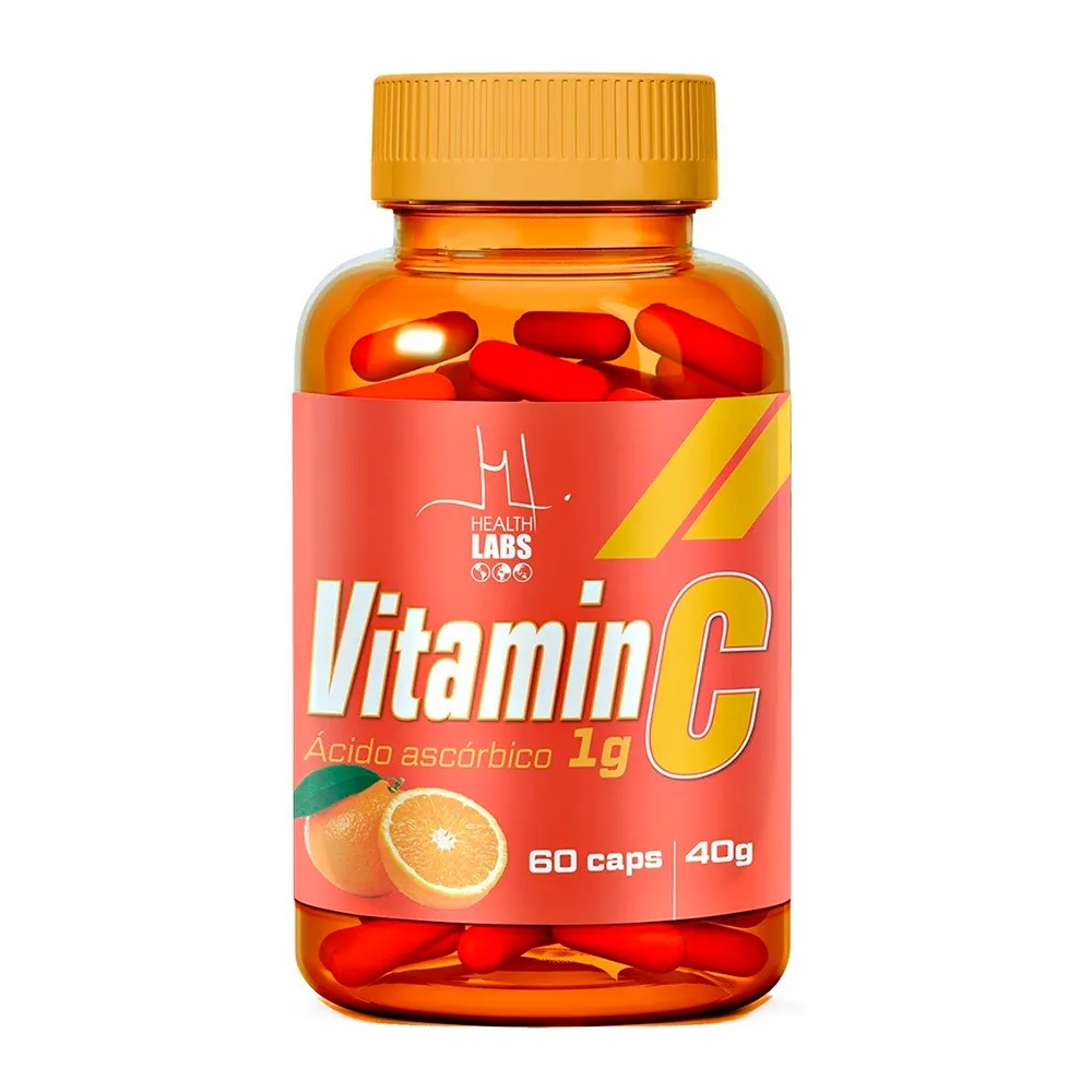 Vitamin C 1g Health Labs 60 Cápsulas - Drogaria Araujo