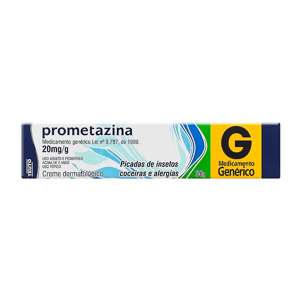 Prometazina 20mg/g Teuto Genérico Creme com 30g - Drogaria Araujo