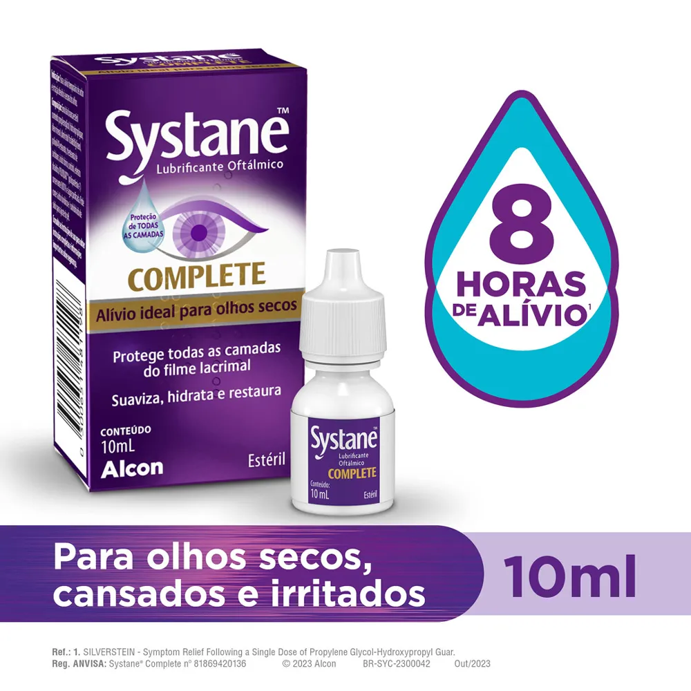 Systane Complete Gotas 10ml - Drogaria Araujo