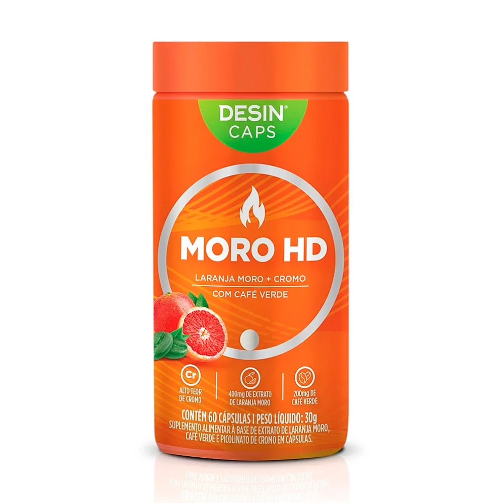 Moro HD Desin Caps Laranja Moro e Cromo com Café Verde 60 Cápsulas ...