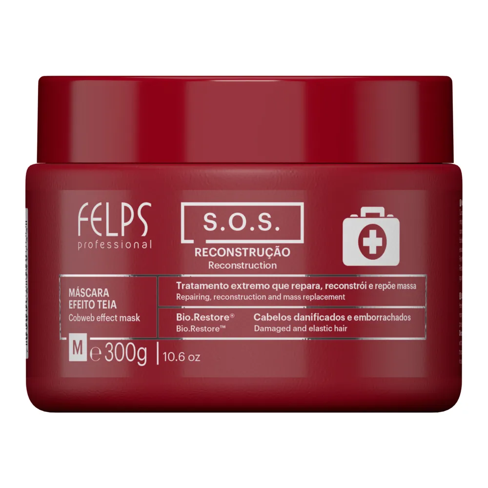 Máscara de Tratamento Extremo Felps Professional SOS Reconstrução 300g ...