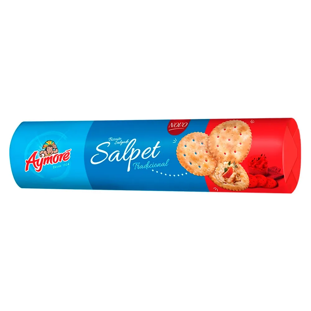 Biscoito Aymoré Salpet Salgado Tradicional 100g - Drogaria Araujo