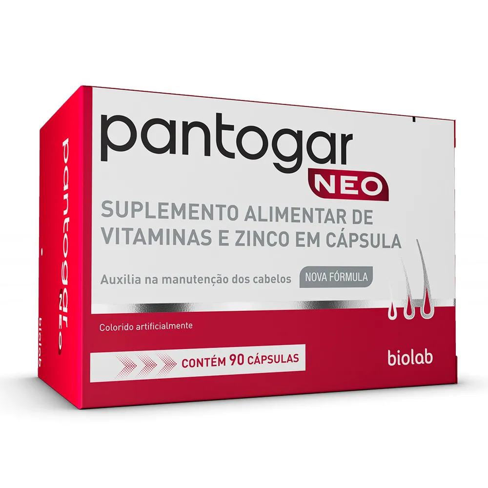 Pantogar Neo com 90 Cápsulas - Drogaria Araujo