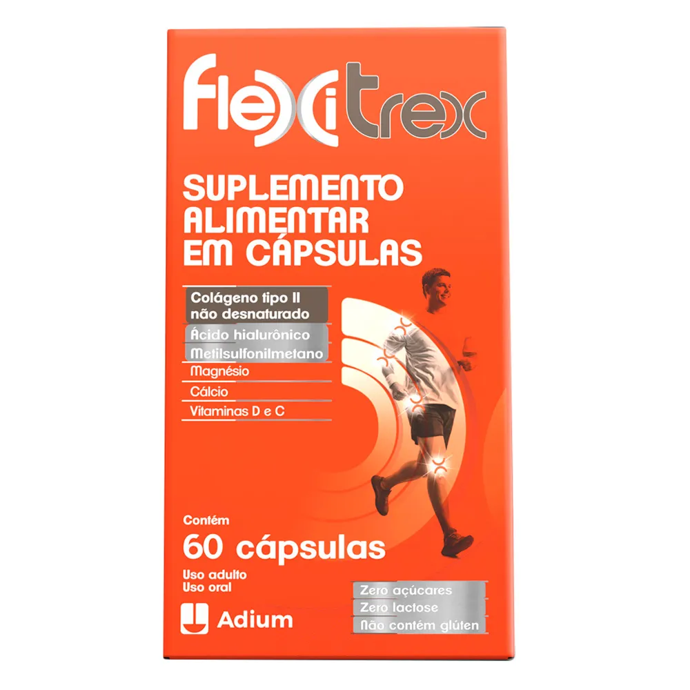 FlexiTrex Colágeno Tipo II com 60 Cápsulas - Drogaria Araujo