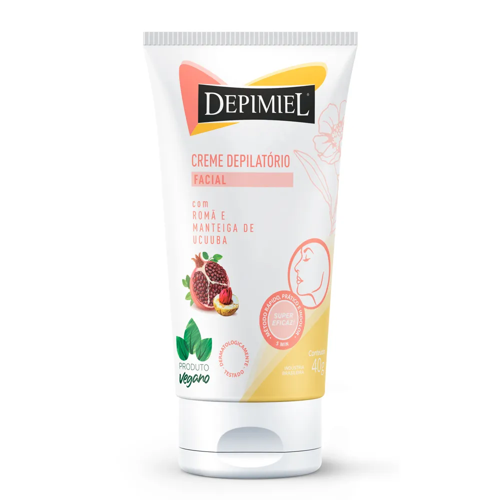 Creme Depilatório Facial Depimiel Romã e Manteiga de Ucuuba 40g ...
