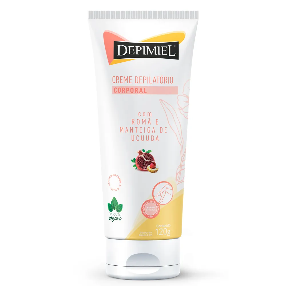 Creme Depilatório Corporal Depimiel Romã e Manteiga de Ucuuba 120g ...
