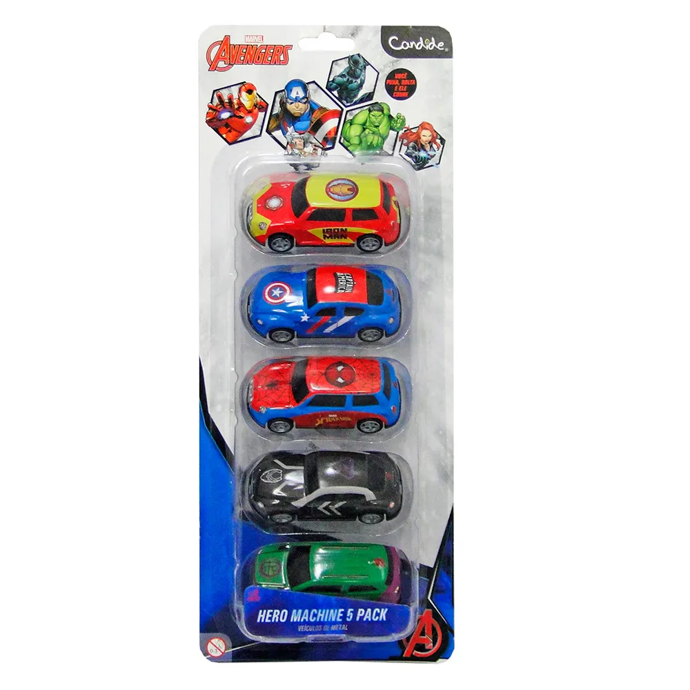 Carrinho Mini Candide Marvel Avengers Hero Machine 3+ Anos com Fricção ...