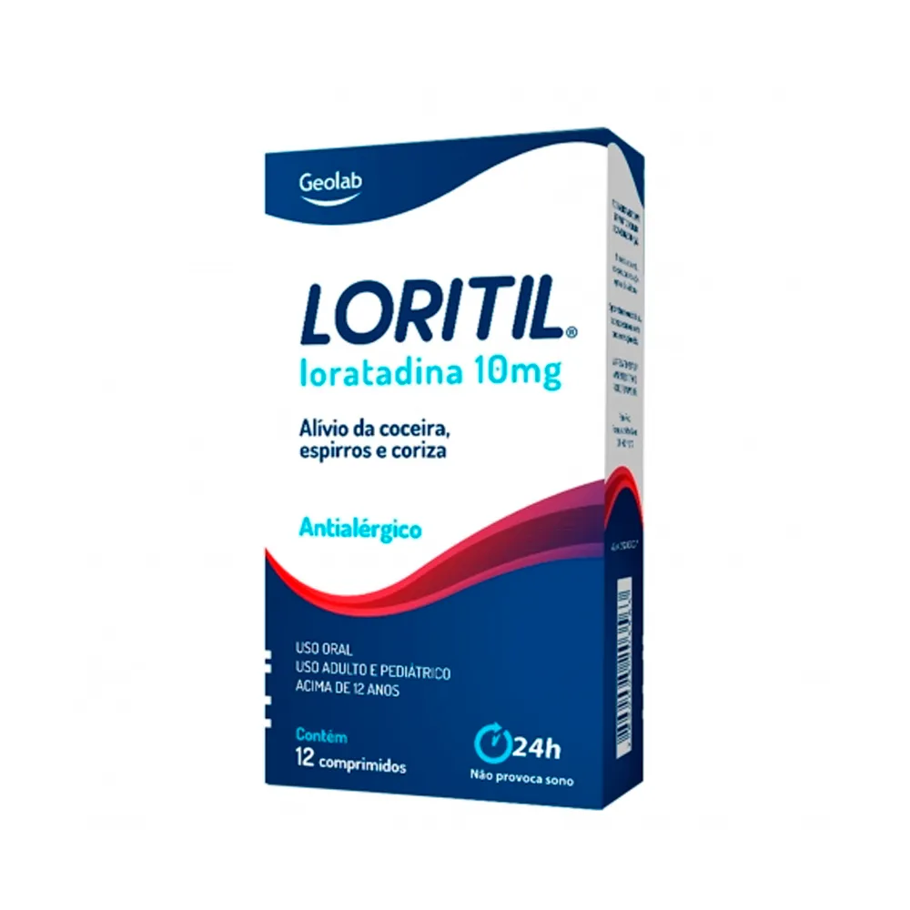 Loritil 10mg com 12 Comprimidos - Drogaria Araujo