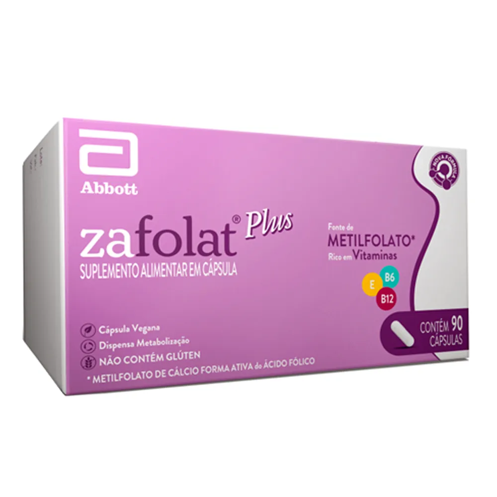 Zafolat Plus com 90 Cápsulas - Drogaria Araujo