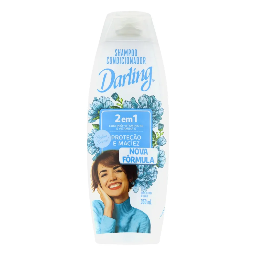Shampoo Darling 2 em 1 Proteção e Maciez 350ml - Drogaria Araujo